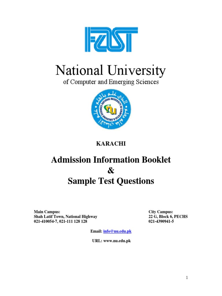 Admission Test Booklet PDF | PDF | Graduate Record Examinations ...