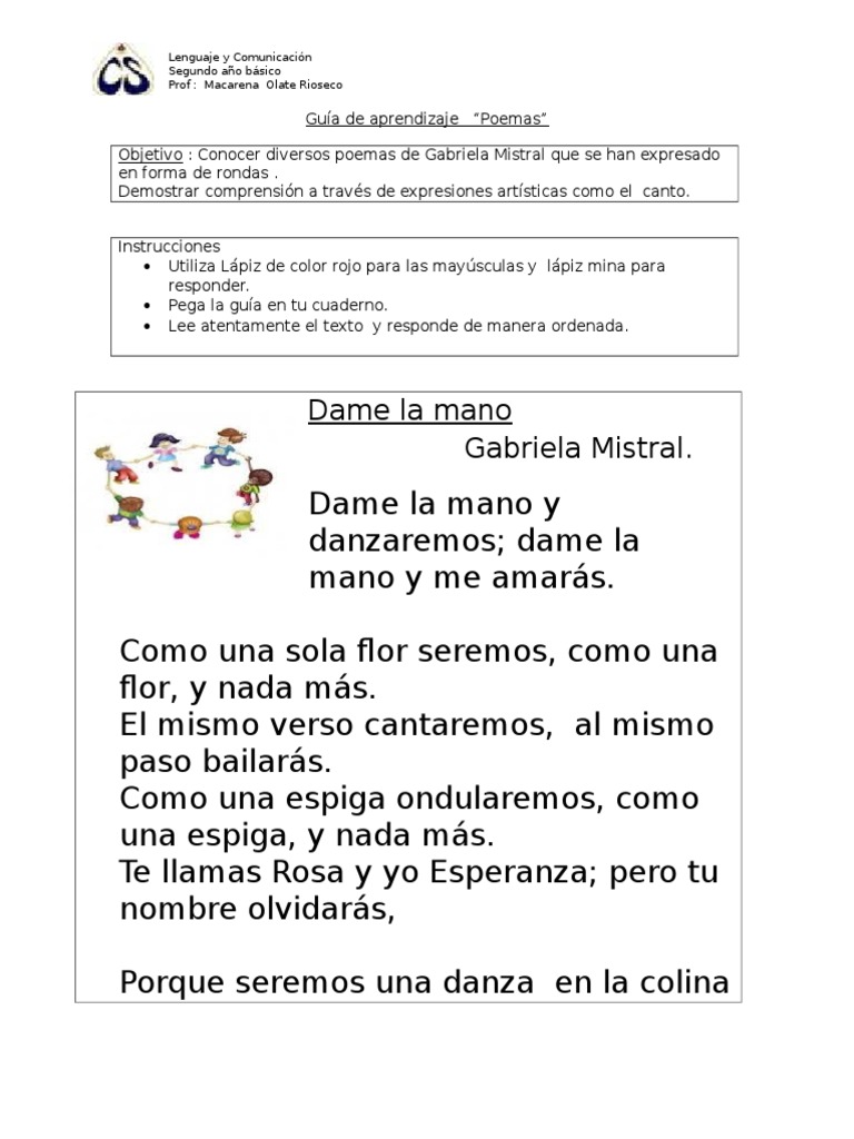 Poemas Segundo Basico | Ocio | Prueba gratuita de 30 días | Scribd