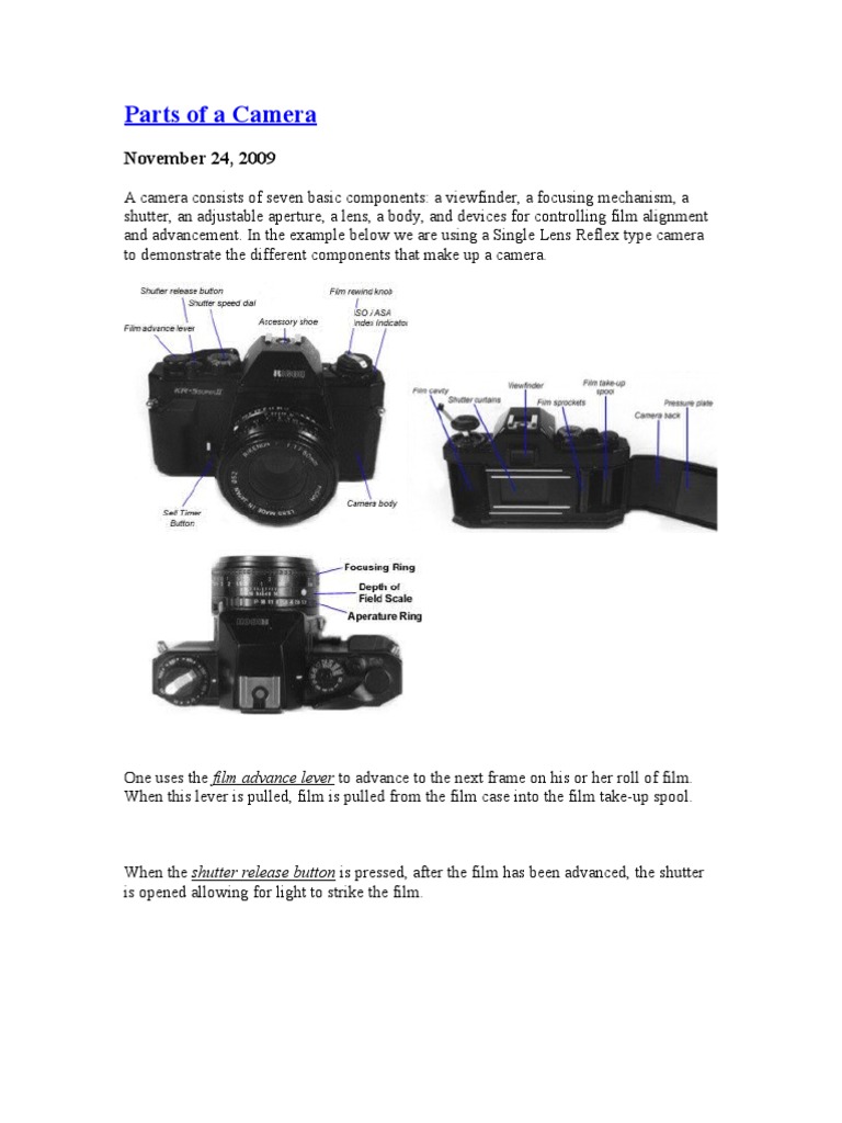 Parts of a Camera | Shutter (Photography) | Camera | Free 30-day Trial ...