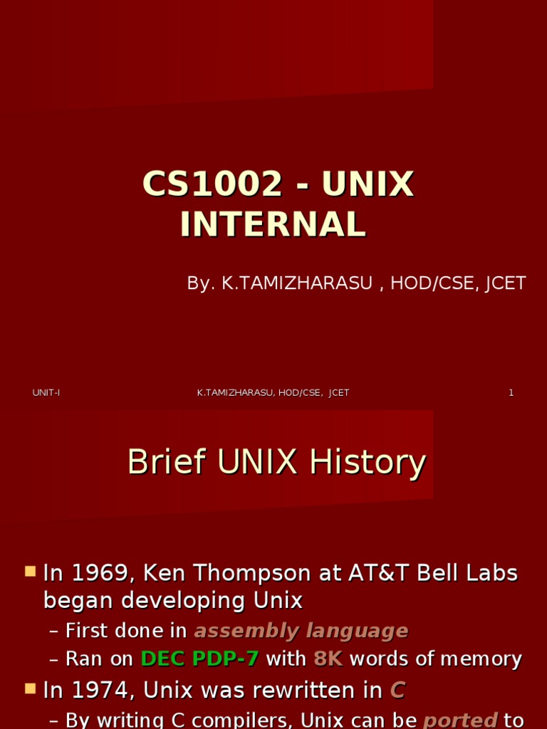 Unix PPT Lesson | PDF | Computer File | Kernel (Operating System)