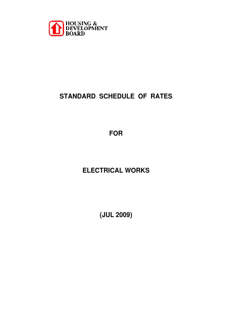 HDB Elect Sor Jul 2009 | PDF | Electrical Wiring | Electrical Connector