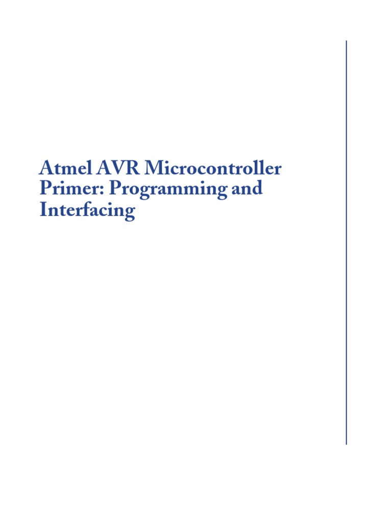 Atmel 20AVR Microcontroller Primer | PDF | Microcontroller | Random Access Memory