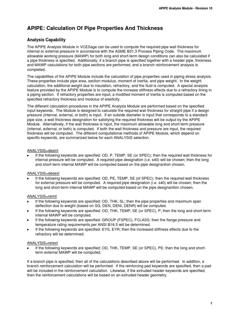 Apipe | Download Free PDF | Pipe (Fluid Conveyance) | Pressure
