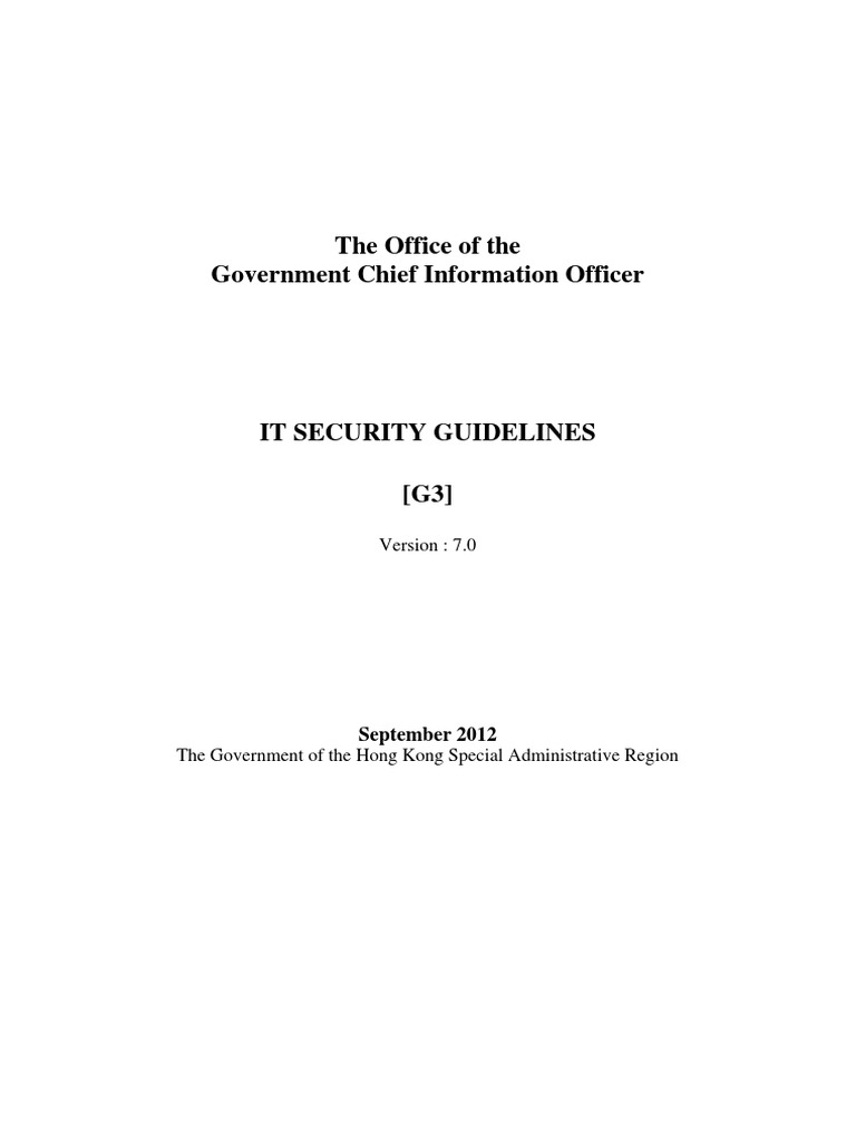 It Security Guidelines | PDF | Information Security | Computer Data Storage