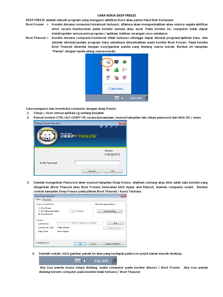 Cara Kerja Deep Freeze | PDF