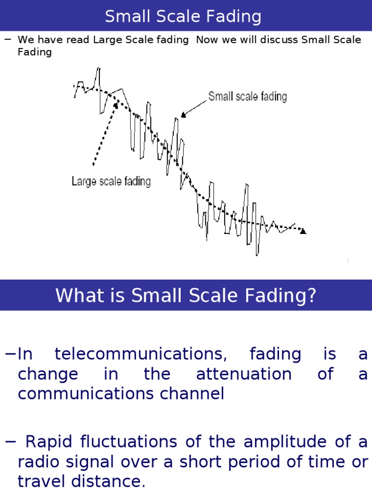 Understanding Small Scale Fading | PDF | Wireless | Radio Technology