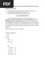 Laundry Service Questionnaire | PDF | Laundry | Cleaning