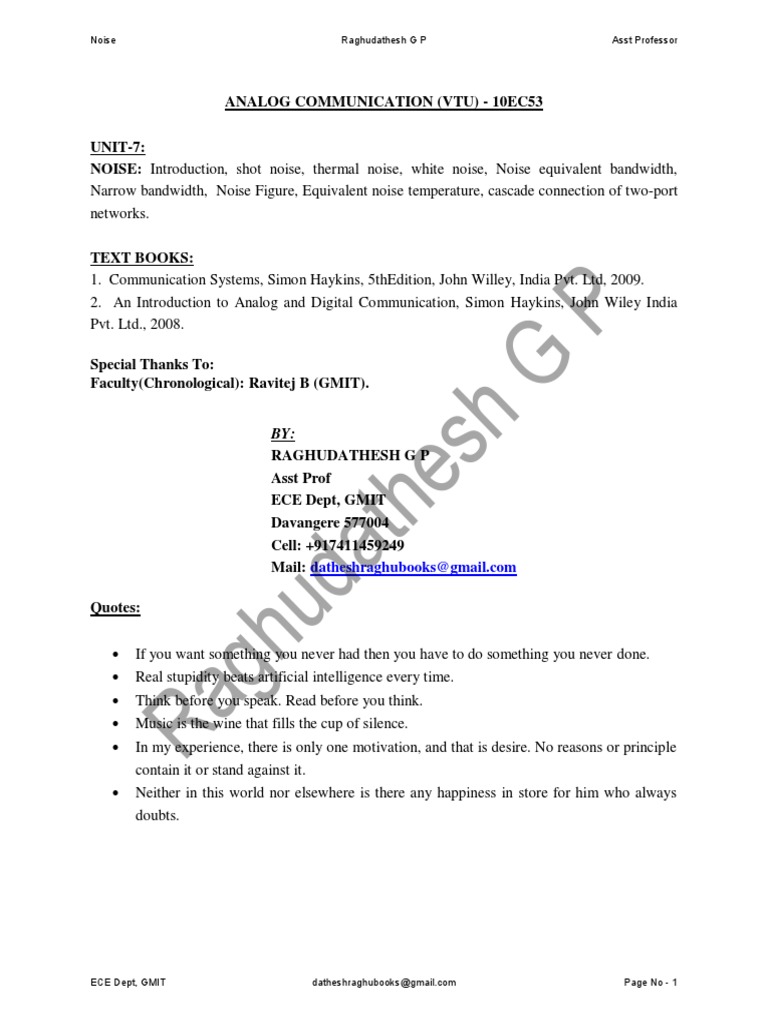 Analog Communication Unit7 Vtu Download Free Pdf Amplifier Resistor
