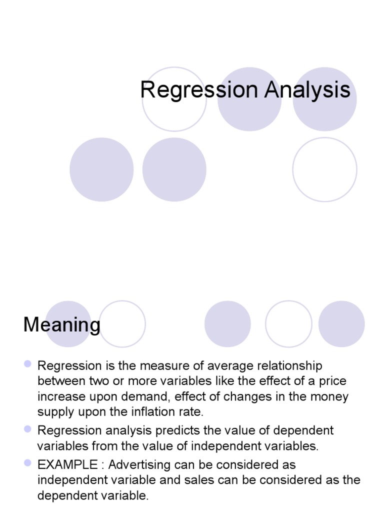 Regression Analysis Explained in 40 Characters | PDF | Regression ...