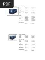 Shipping Container Specs Guide | PDF