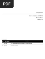UAT Sign Off Template | PDF
