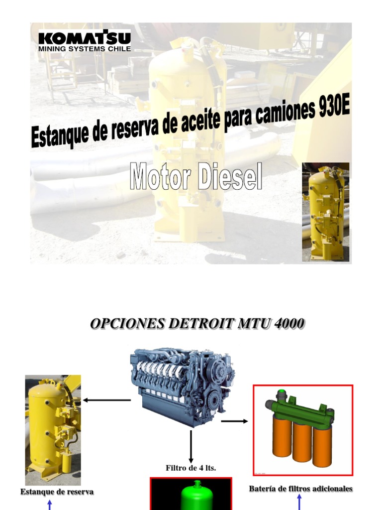 Sistema de reserva de aceite para motores diesel: descripción y ...