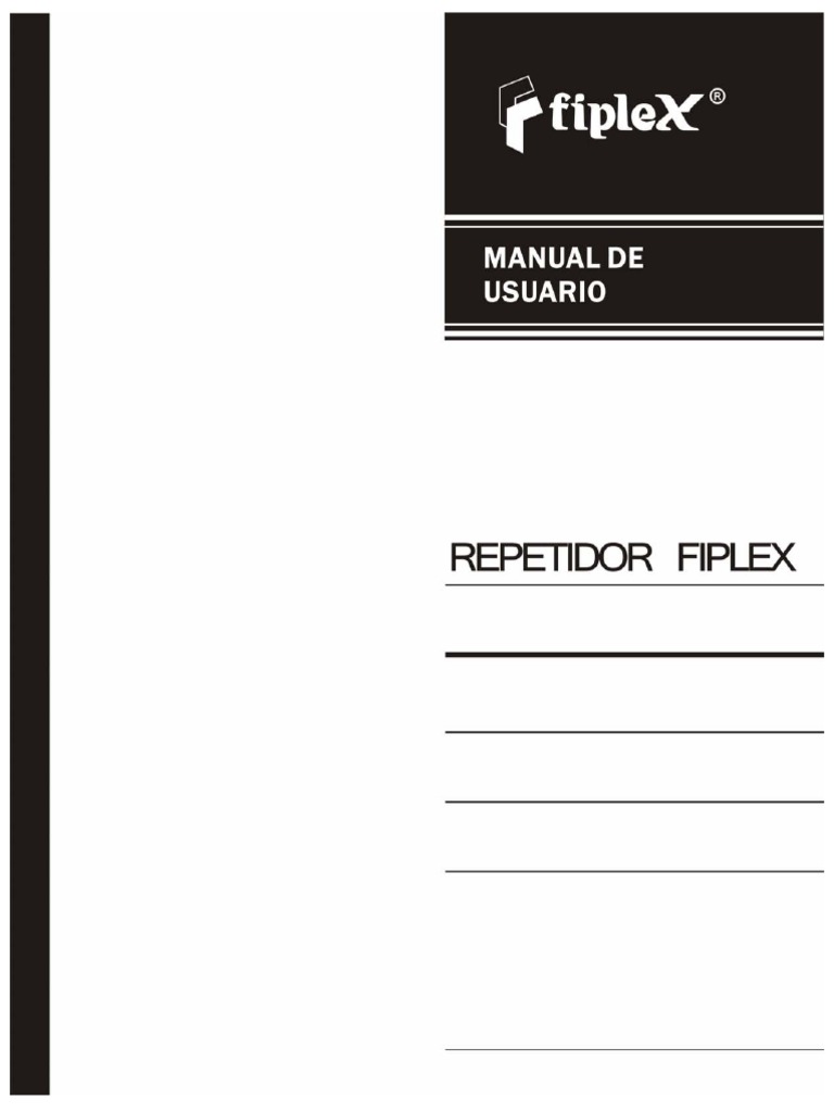 Manual de Amplificador Bidireccional Fiplex | PDF | Servicio de ...