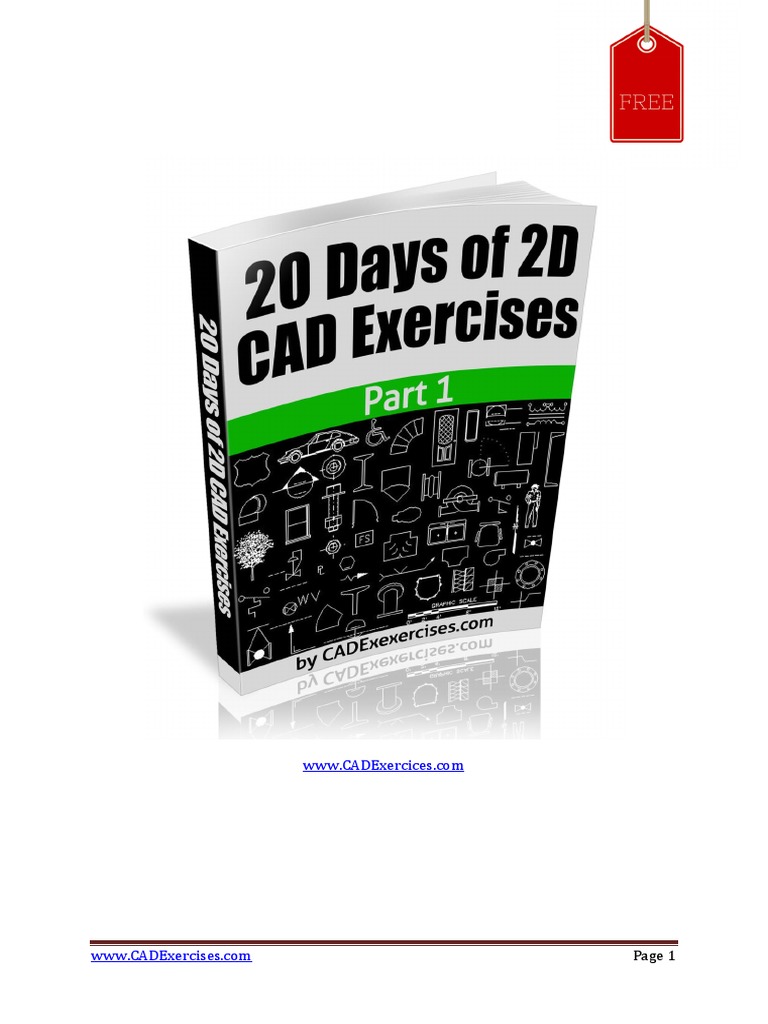 20 Days of 2d CAD Exercises Part I | PDF