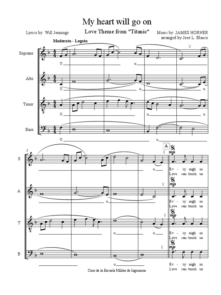 My Heart Will Go On - Sheet Music | PDF | Foreign Language Studies