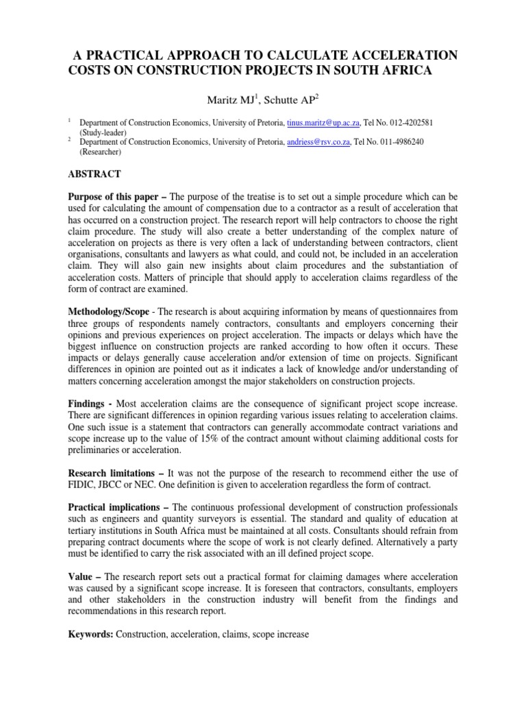 Approach To Calculate Acceleration | PDF