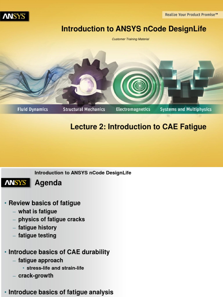 Intro To ANSYS NCode DL 14 5 L02 CAE Fatigue | PDF | Fatigue (Material) | Fracture