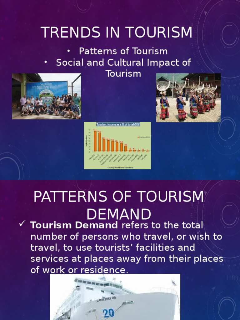 Trends in Tourism | PDF | Tourism | Economics