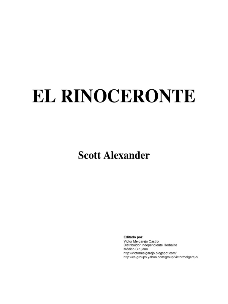 El Rinoceronte | PDF | Rinoceronte | Vacas
