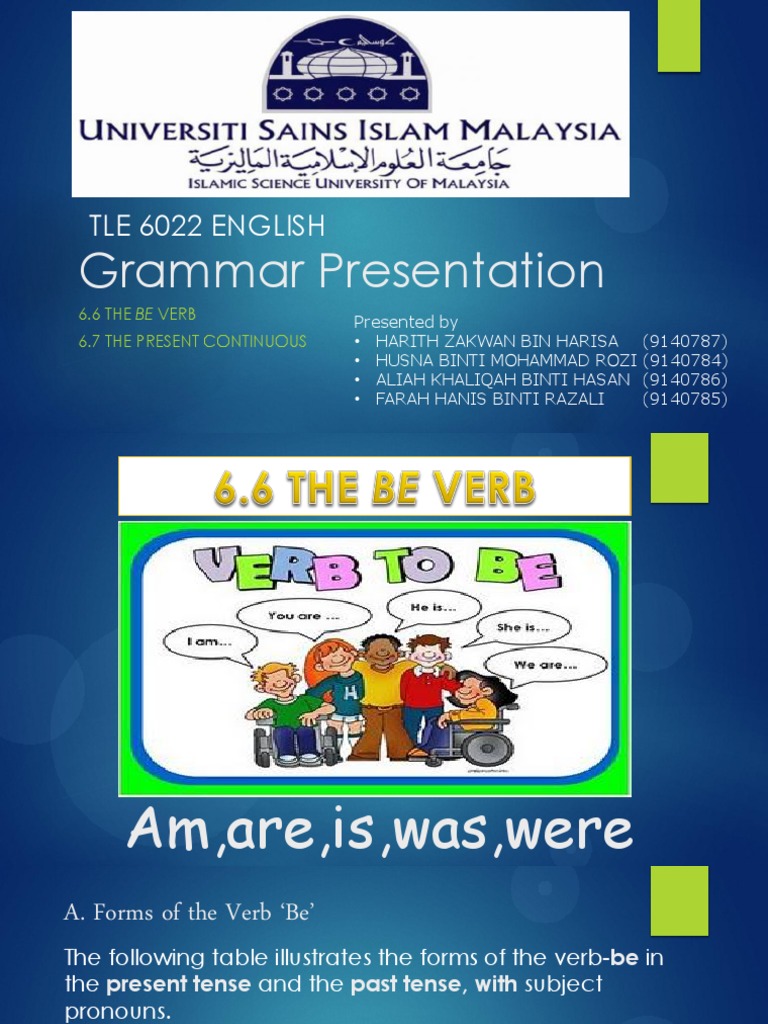 Grammar Presentation on Verb Usage | PDF | Grammatical Tense | Verb