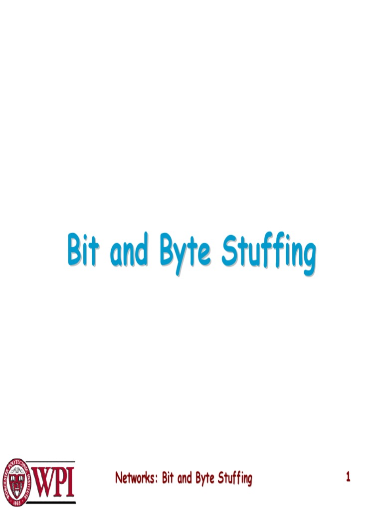Bit Byte Stuff | Data Transmission | Computer Network Bit Byte Stuff | Data Transmission | Computer Network