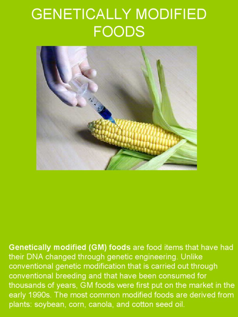 Genetically Modifeid Foods2 | PDF | Genetically Modified Food ...