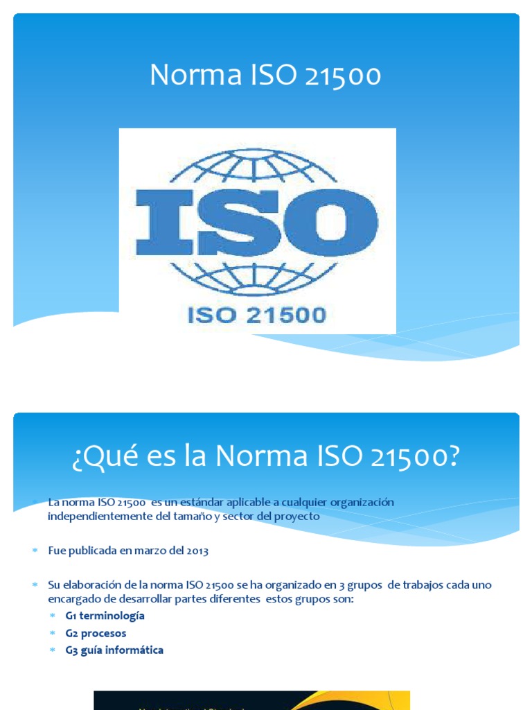 Norma ISO 21500 | PDF