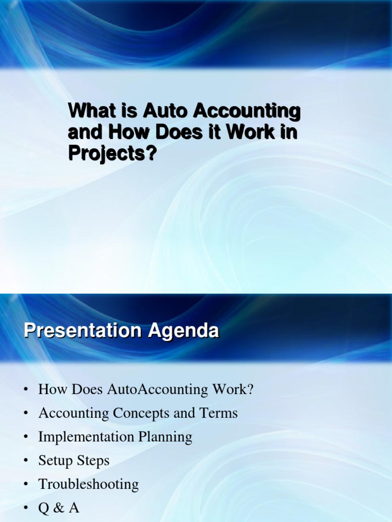 Oracle EBS Projects AutoAccounting Overview | PDF | Debits And Credits ...