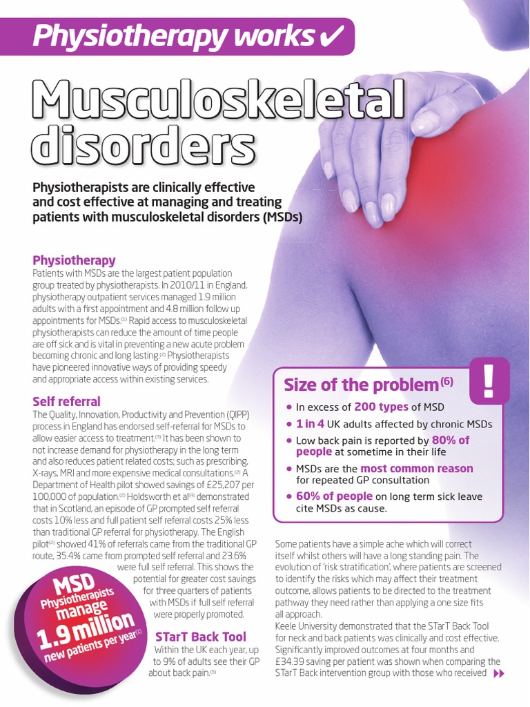 Csp Physiotherapy Works Msk June 2013 | Physical Therapy | Health Care