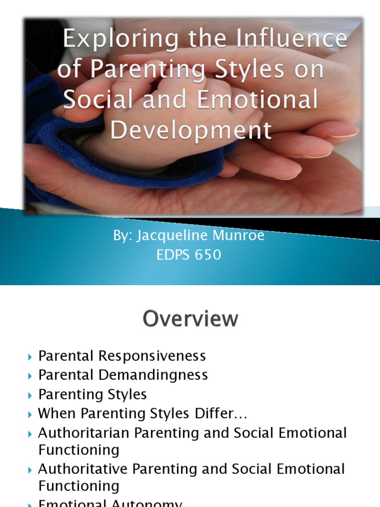 Exploring The Influence Of Parenting Styles On Social Pdf Parenting