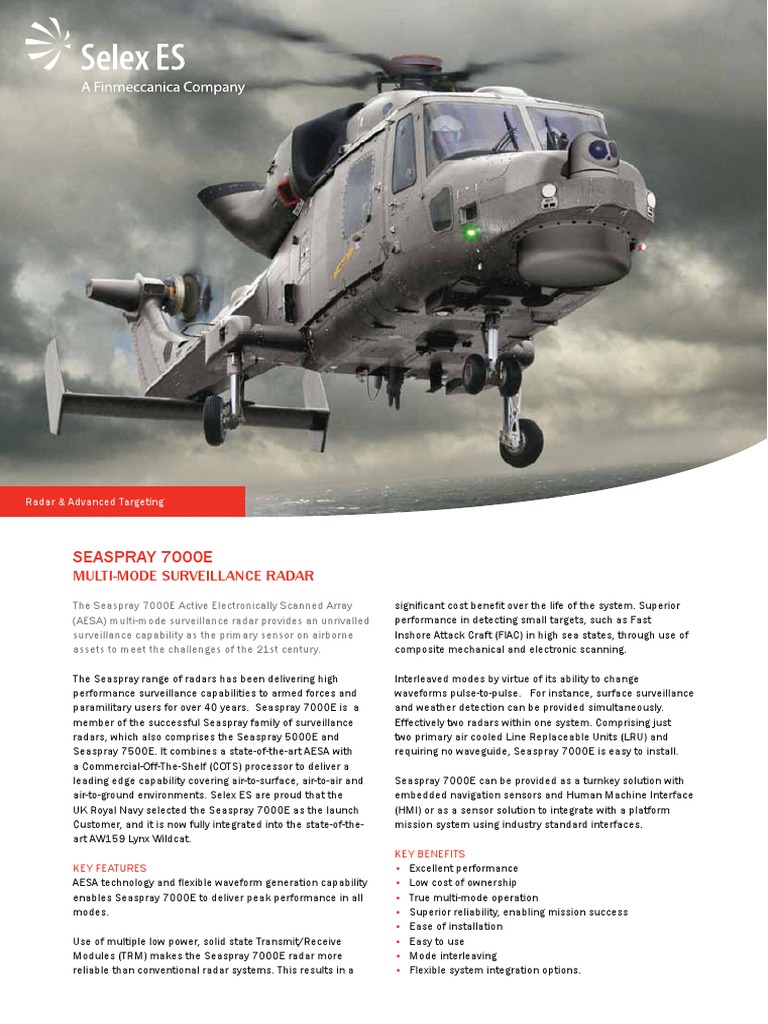 Body Mm07776 Seaspray 7000E LQ | Radar | Reliability Engineering