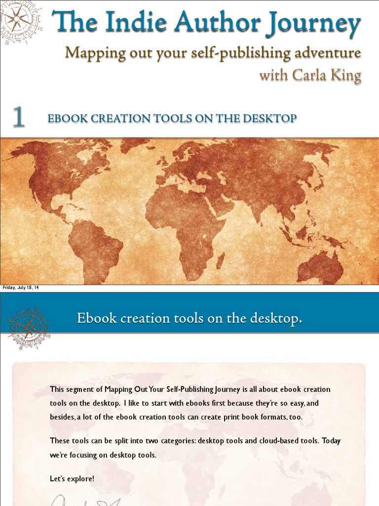 01: Map Out Your Self-Publishing Adventure: Ebook Creation Tools On The ...