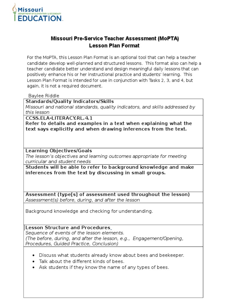 Practicum 2 Lesson Plan | PDF | Lesson Plan | Learning