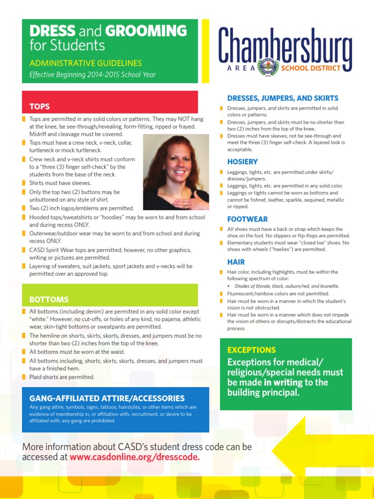 CASD Dress Code Flyer | Download Free PDF | Shoe | Suit (Clothing)