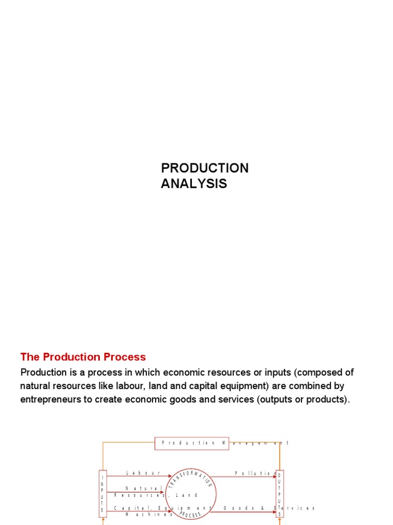 Production Analysis | PDF | Production Function | Labour Economics