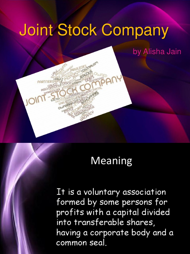 Understanding Joint Stock Companies | PDF | Joint Stock Company | Legal ...