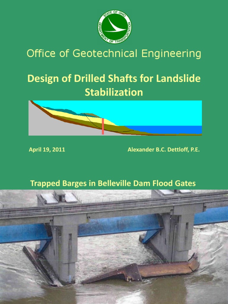 drilled shaft slope stabilization | Deep Foundation | Geotechnical ...