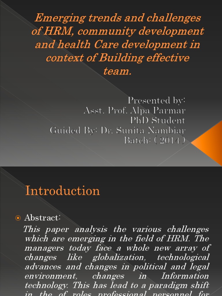 HRM Challenges and Team Effectiveness | PDF | Human Resource Management ...