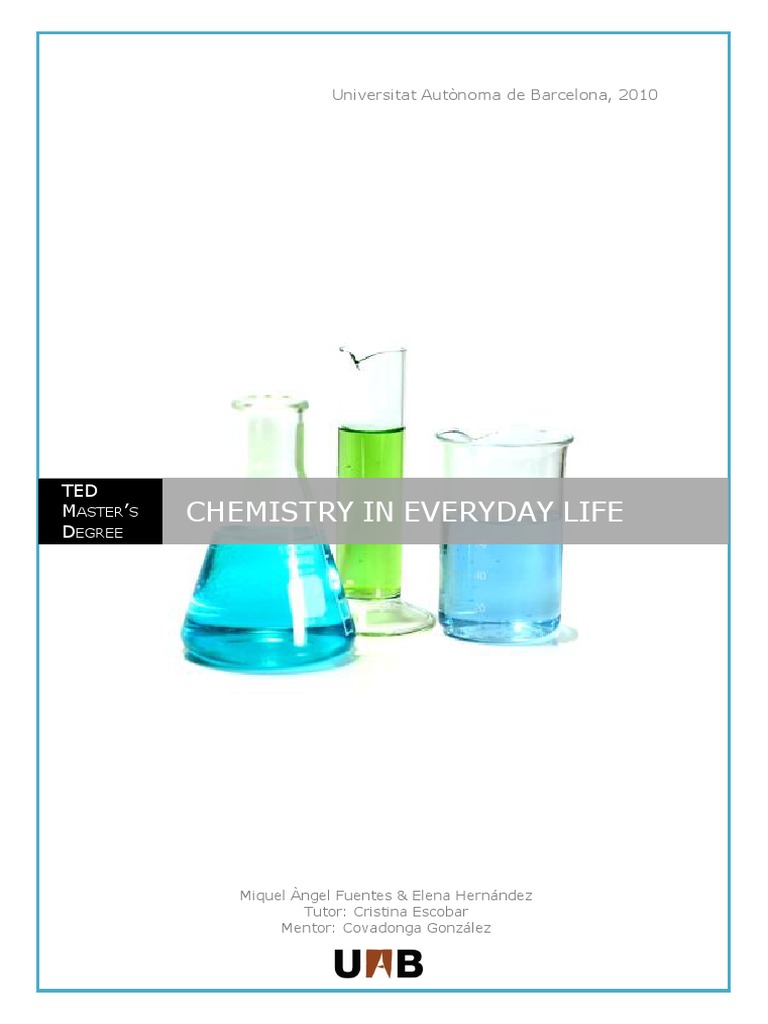 Chemistry Everyday Life | PDF | Housekeeping | Cosmetics