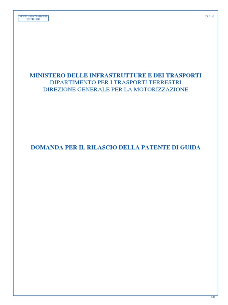 Modello TT2112 | PDF