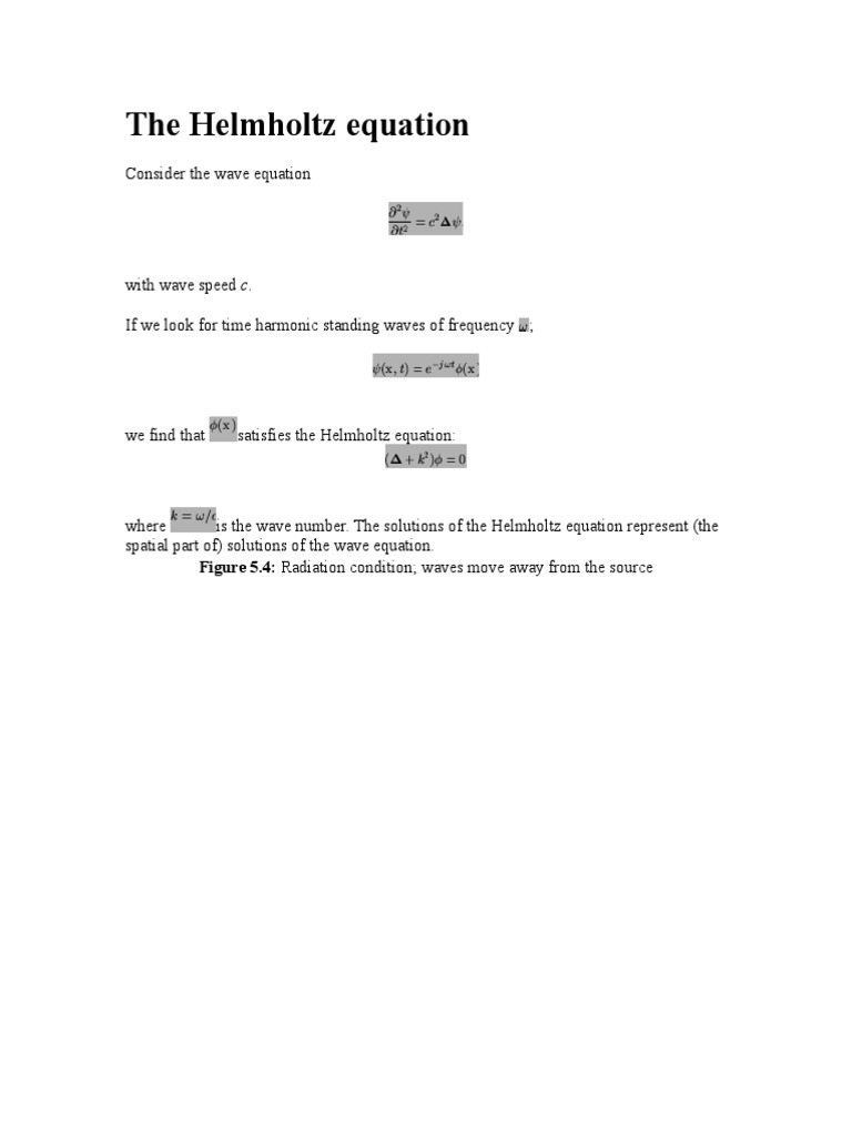 Helmholtz Equation | Wave Equation | Waves