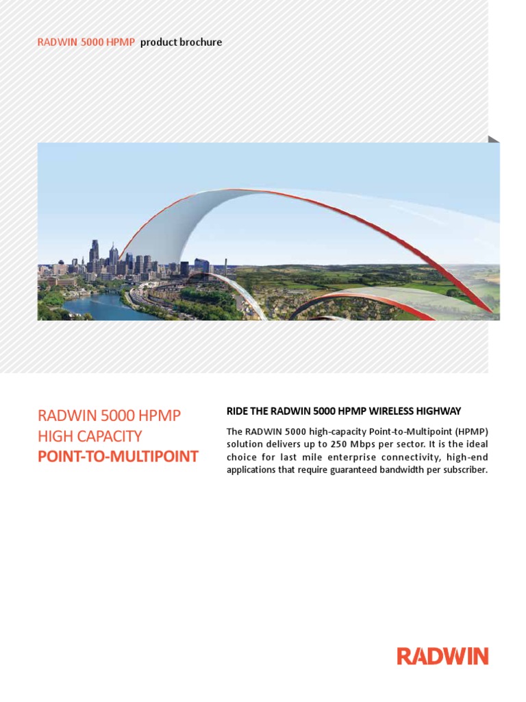 RADWIN 5000 Brochure | PDF | Internet Access | Electrical Engineering