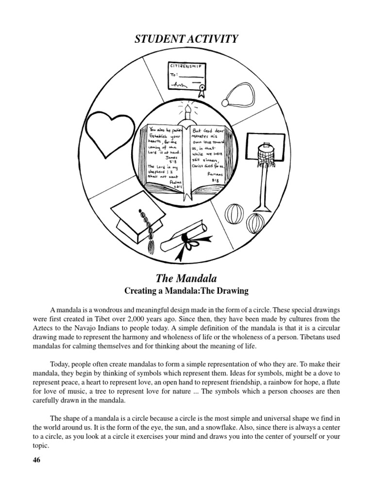 Creating A MandalaThe Drawing - About Self - About Character | PDF