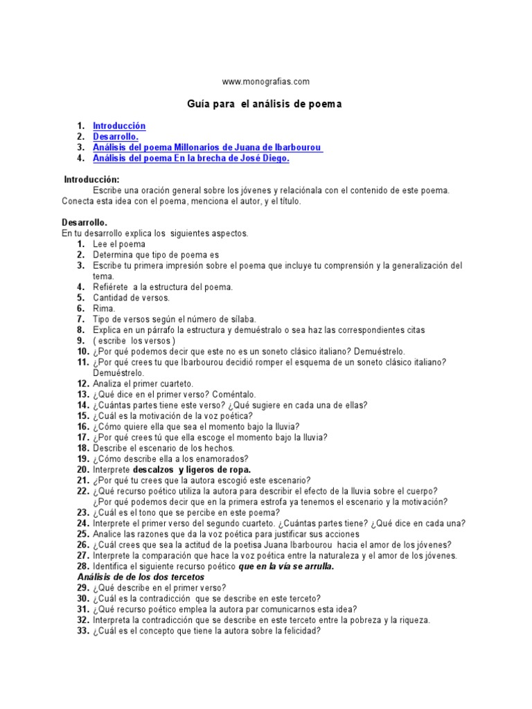 Analisis de Poemas | PDF | Sonetos | Rima