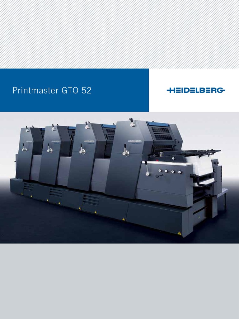 Guide Printmaster Gto 52 en | PDF | Printing