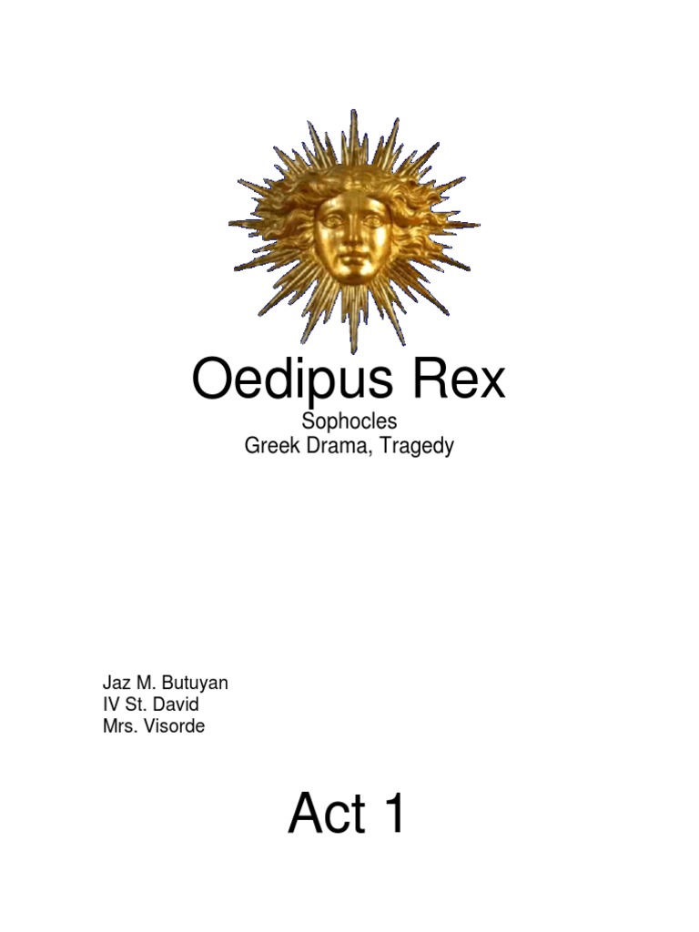 Oedipus Rex Script | PDF