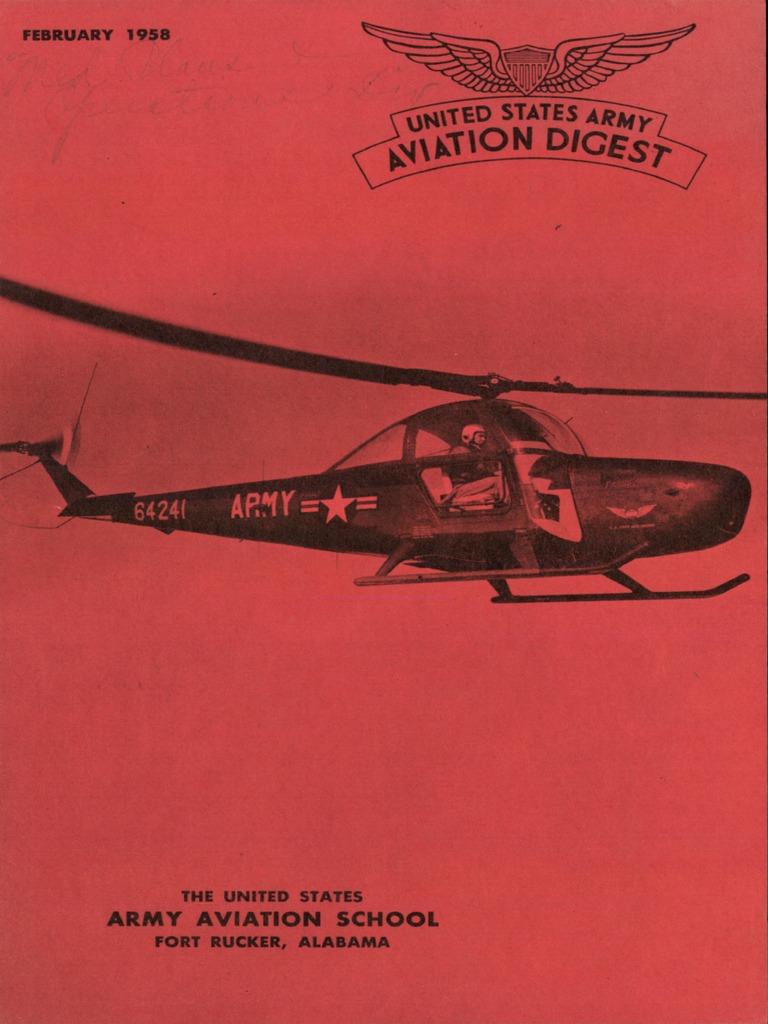 Army Aviation School: February 1958 | United States Army Aviation ...
