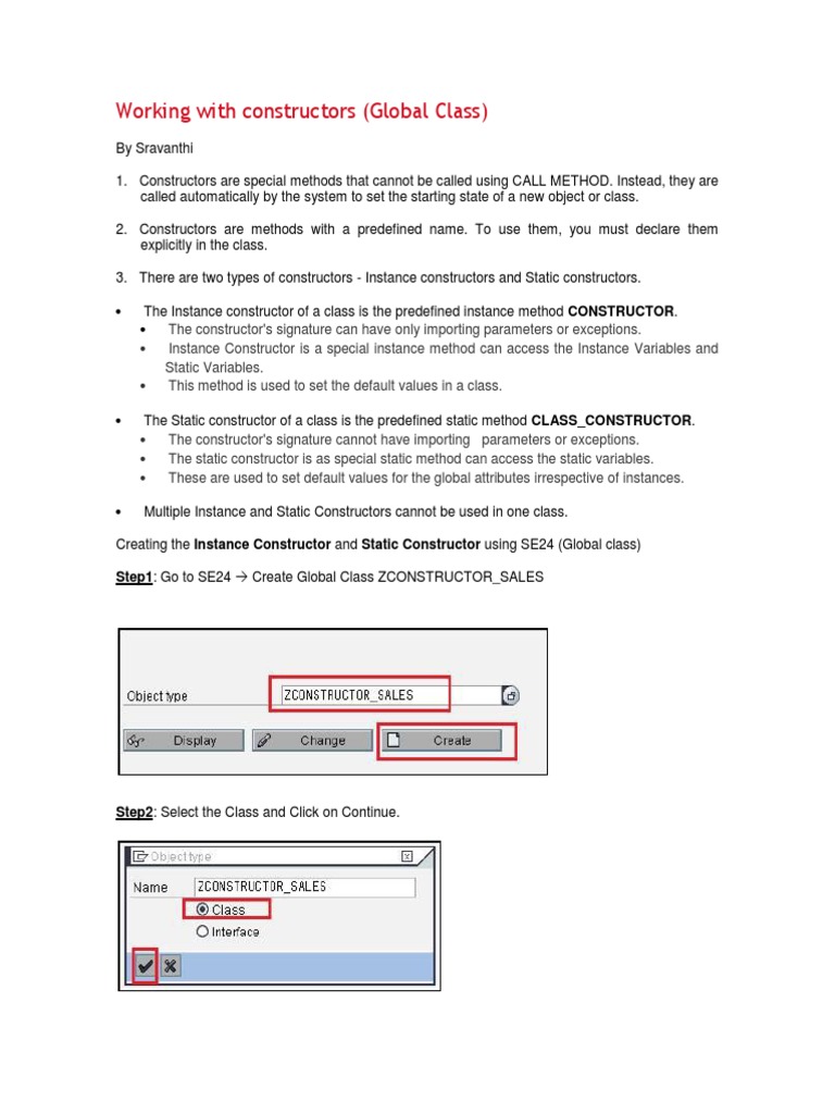 Working With Constructors Pdf Constructor Object Oriented Programming Programming