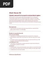 Shell Alexia 40 Cylinder Lubricant Guide | PDF | Piston | Diesel Engine