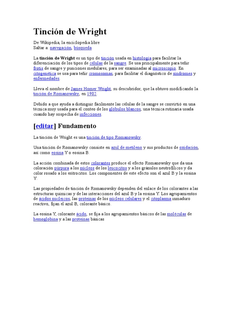 Tinción de Wright | PDF
